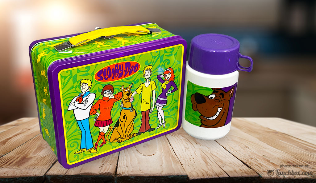 Scooby Doo Lunch Box with Thermos Bottle Lunchbox