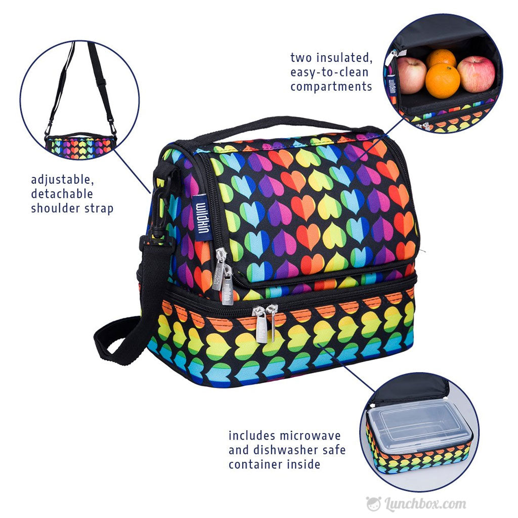 Rainbow Hearts Lunch Box | Lunchbox.com